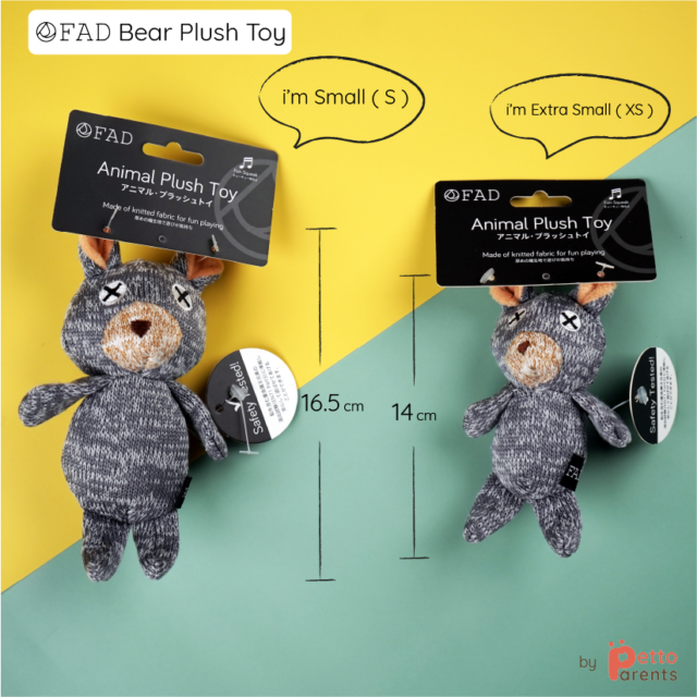 FAD Bear Plush Toy / XS – Petto Parents